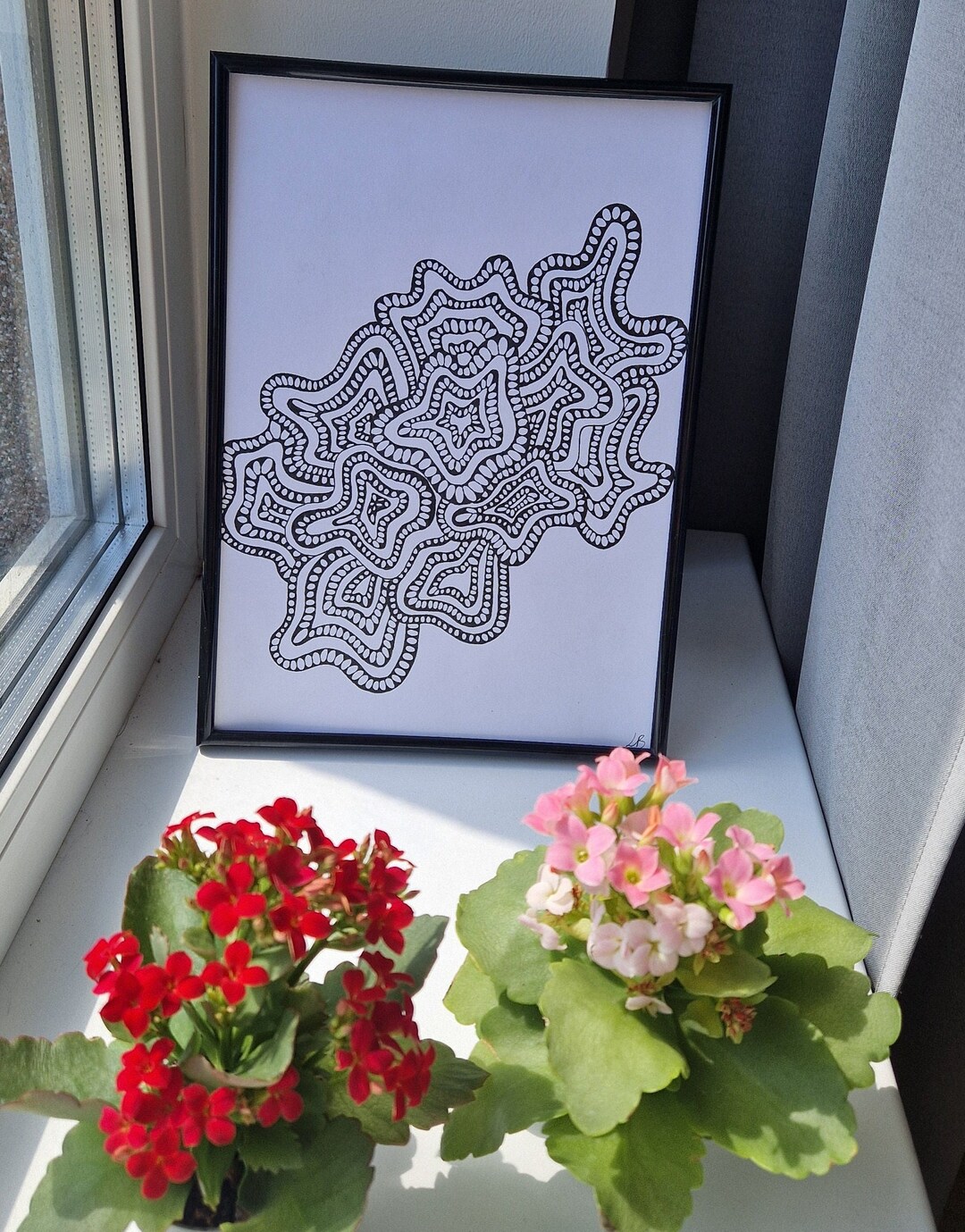 Lucid Waves - Drawing - A4 Illustration - Etsy