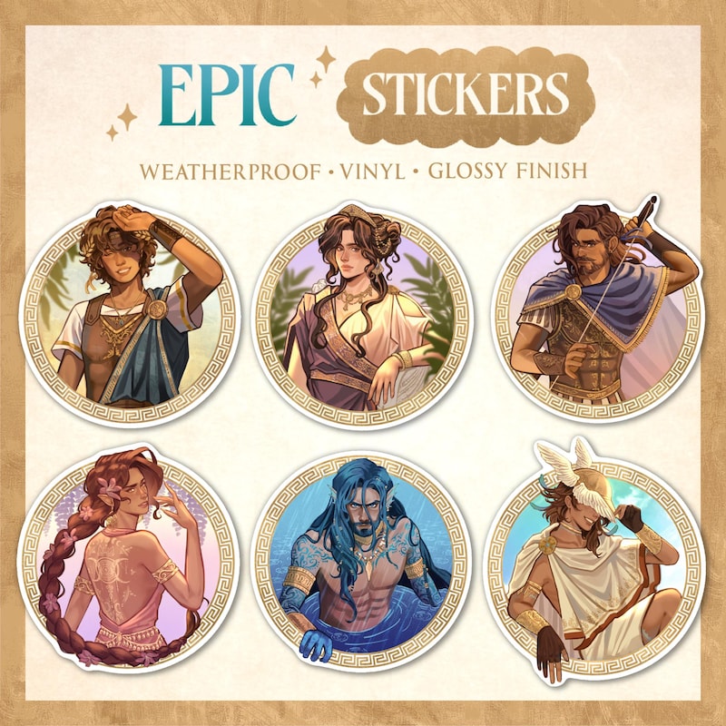Epic Odyssey Stickers - Etsy UK