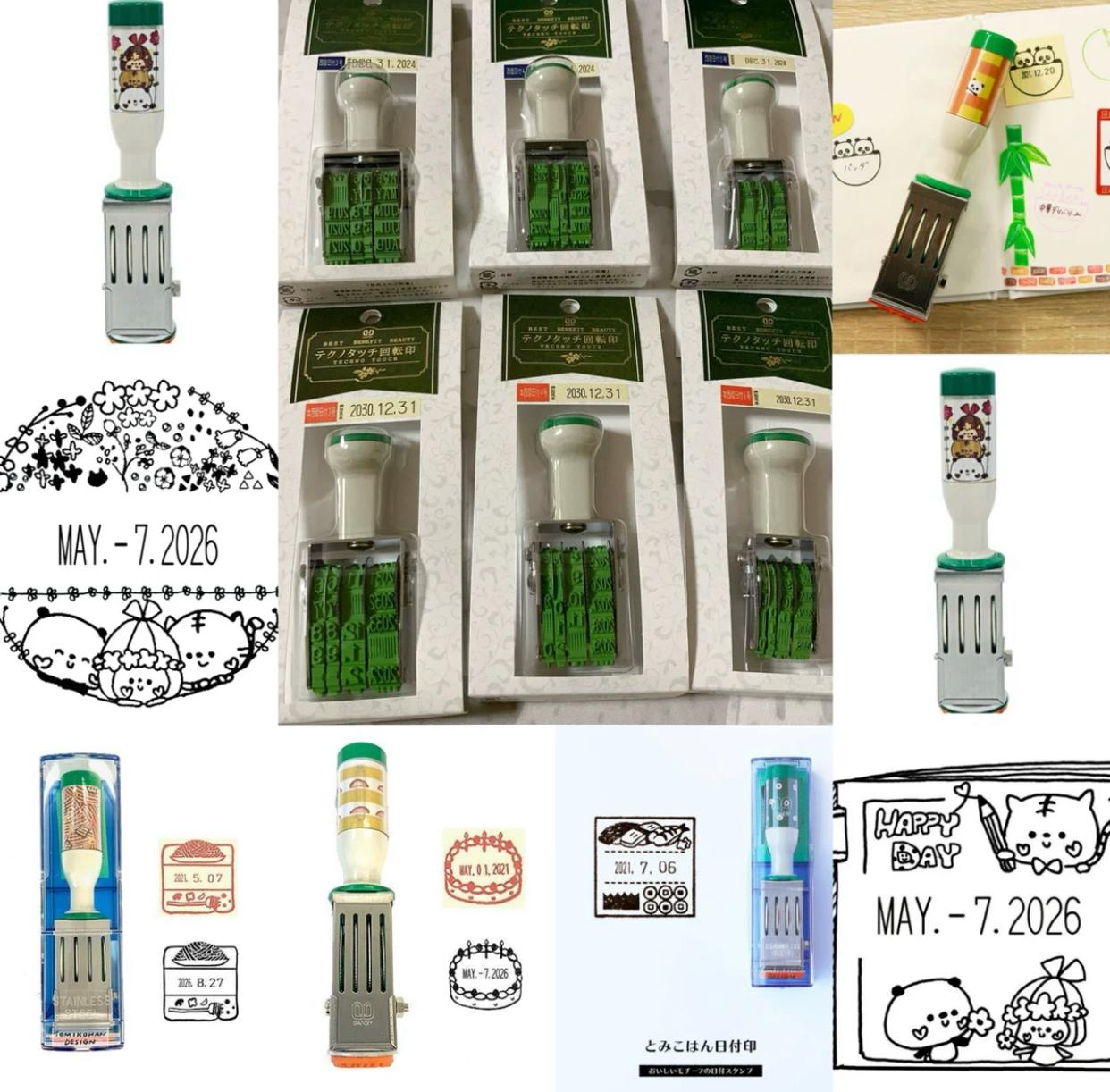 Sanby Japanese Anime Date Stamp Japan - Etsy