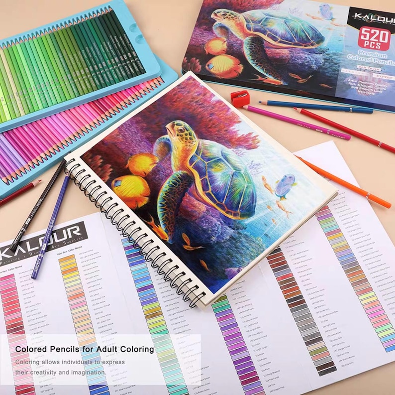 Kalour Premium Colored Pencil, 520pcs - Etsy