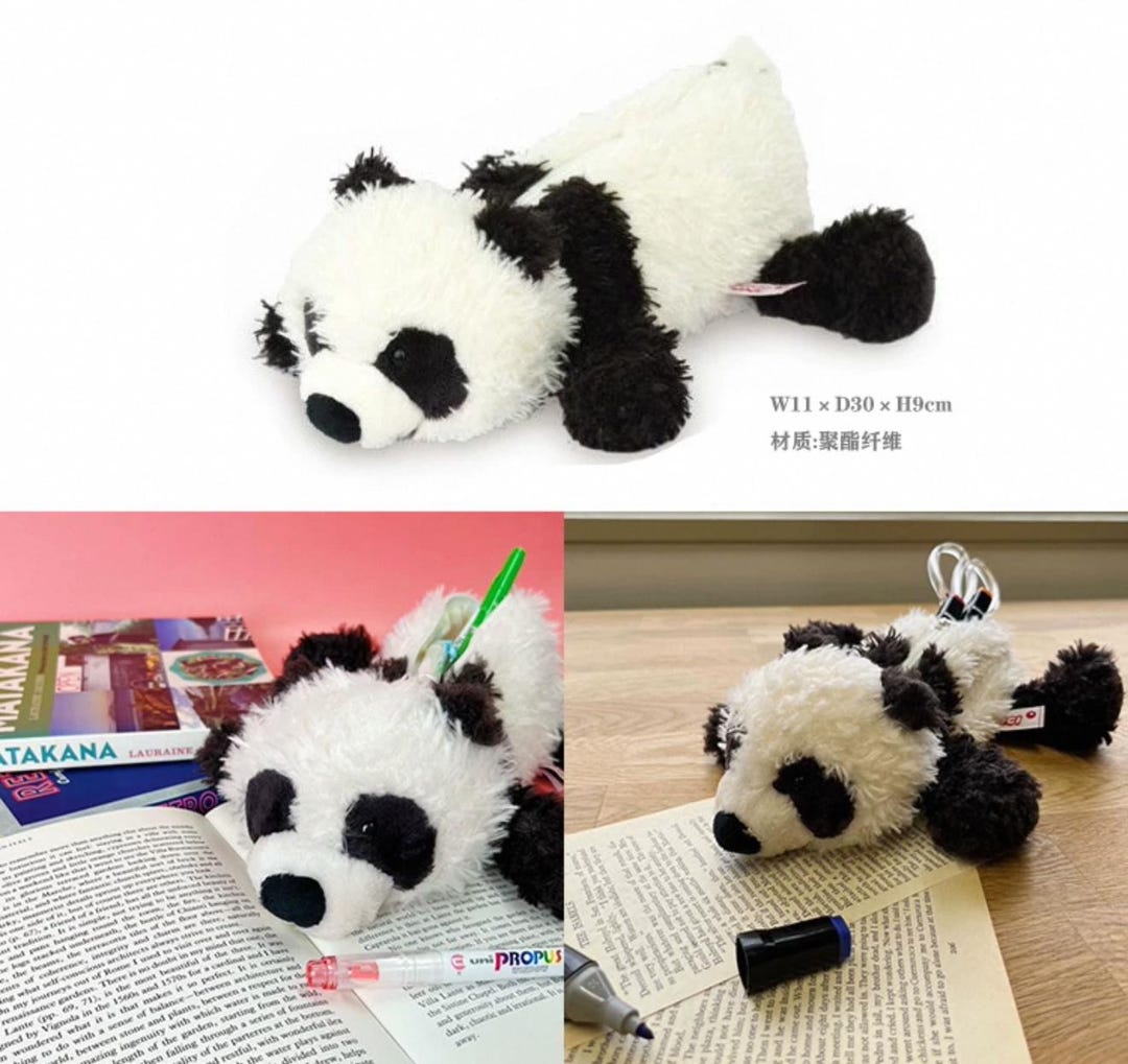 Japan Nici Panda Wild Animal Plush Pencil Case - Etsy