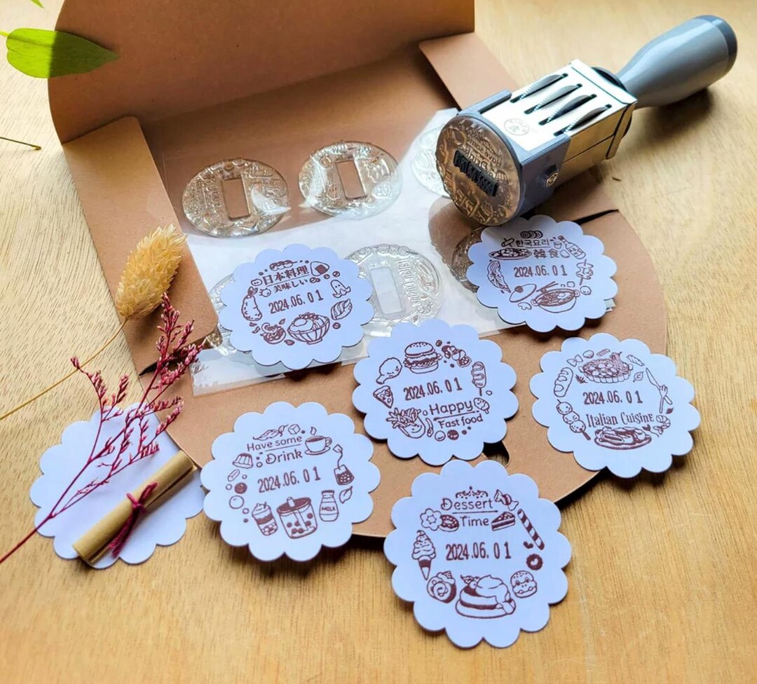 Best Wishes, Office, Spring Forrest Date Stamp Set of 6-8pcs,35mm X50mm ...