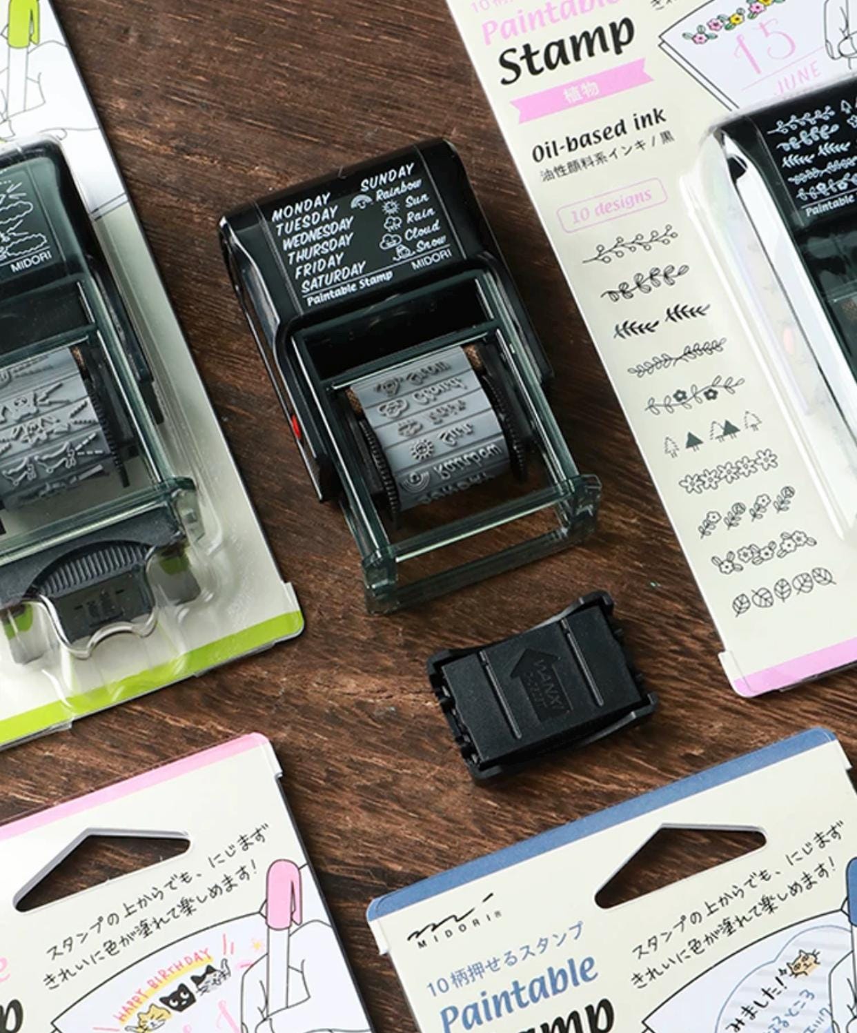 Midori 12 Styles Printable Stamp Japan - Etsy