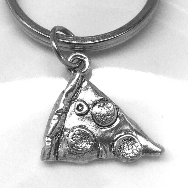 Pizza Keychain - Etsy