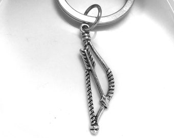 Bow and Arrow Keychain - Etsy