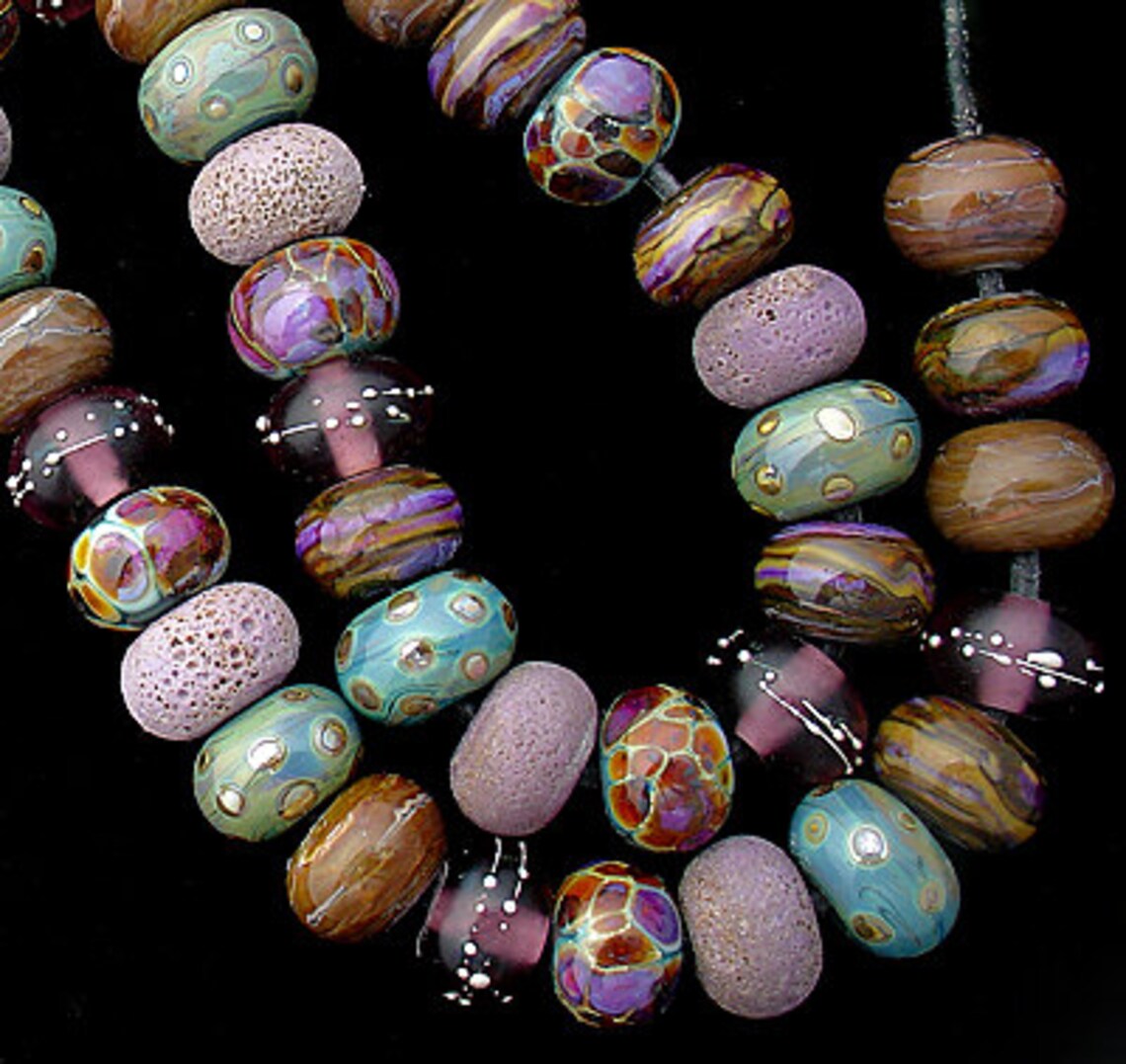 Handmade Lampwork Beads for Jewelry Making Colorful Beads | Etsy