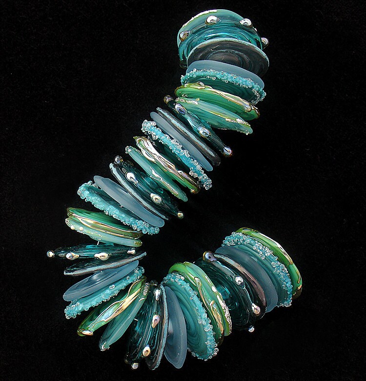 Glass Beads,Lampwork Beads,Glass Discs,Disc Beads,Handmade Beads,Debbie ...