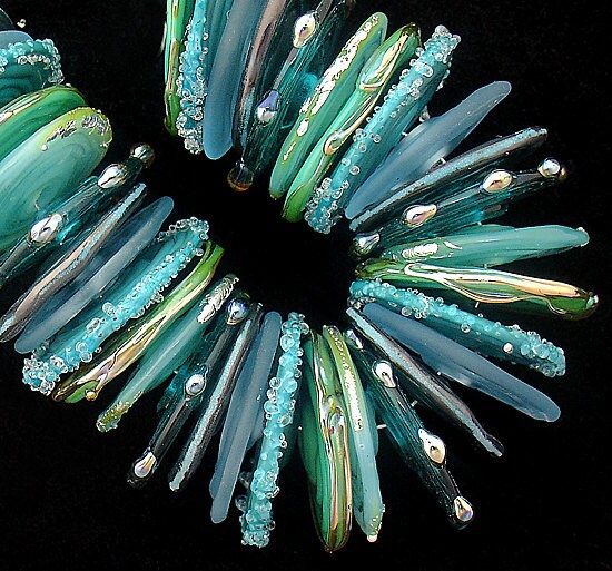 Glass Beads,Lampwork Beads,Glass Discs,Disc Beads,Handmade Beads,Debbie ...