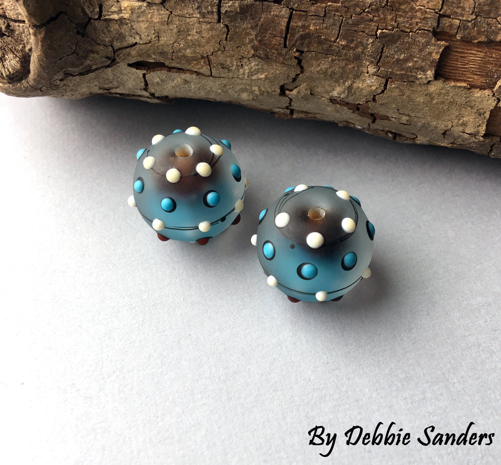 Round Lampwork Beads For Earrings Handmade Glass Beads For Jewelry ...