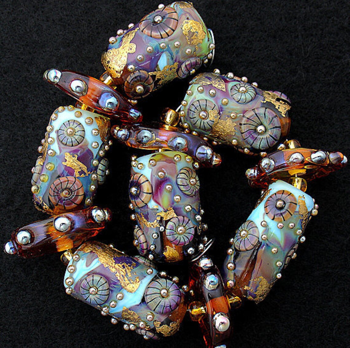 Handmade Lampwork Beads for Jewelry Supplies, Glass Beads Statement ...