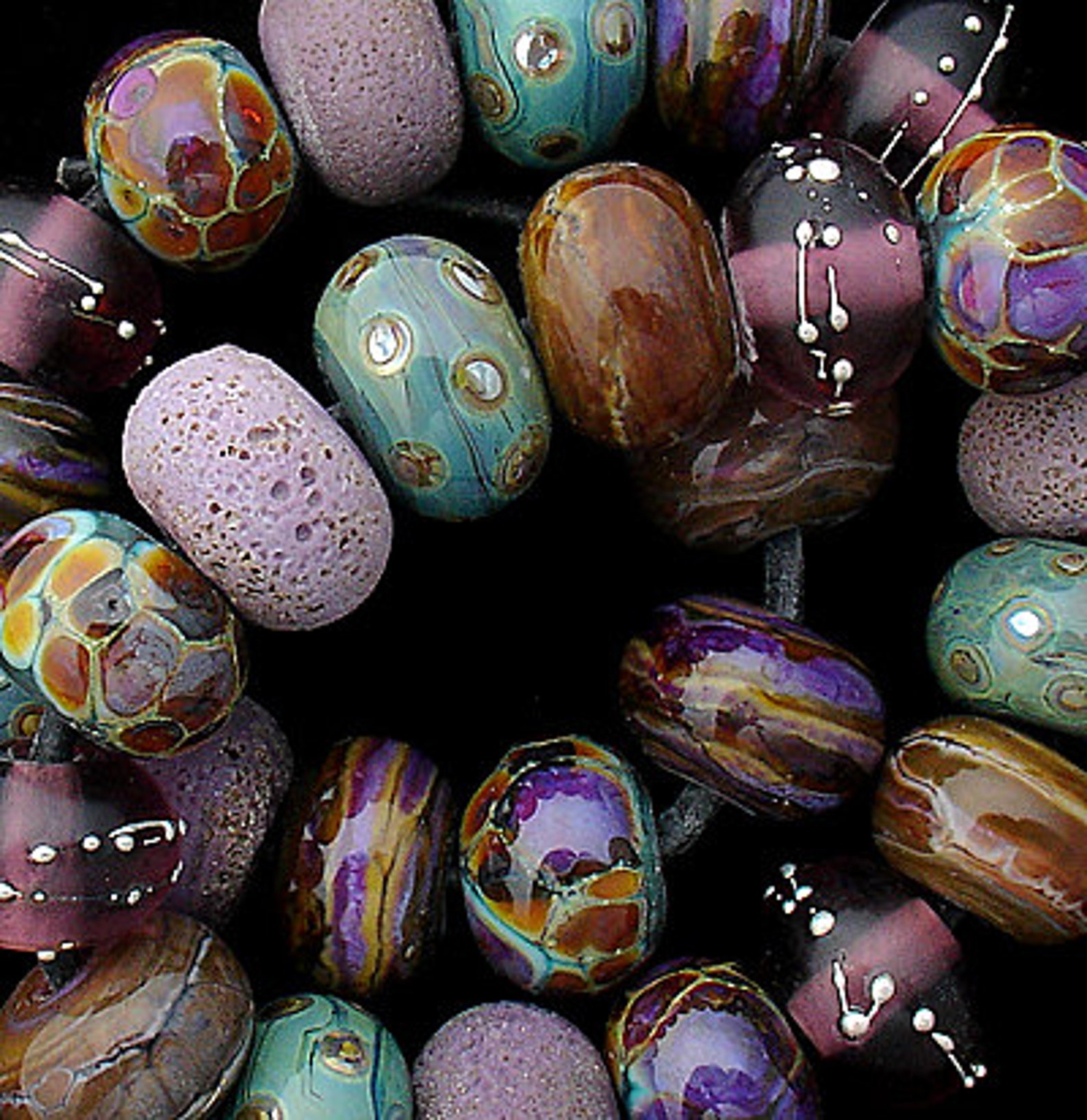 Handmade Lampwork Beads for Jewelry Making Colorful Beads | Etsy