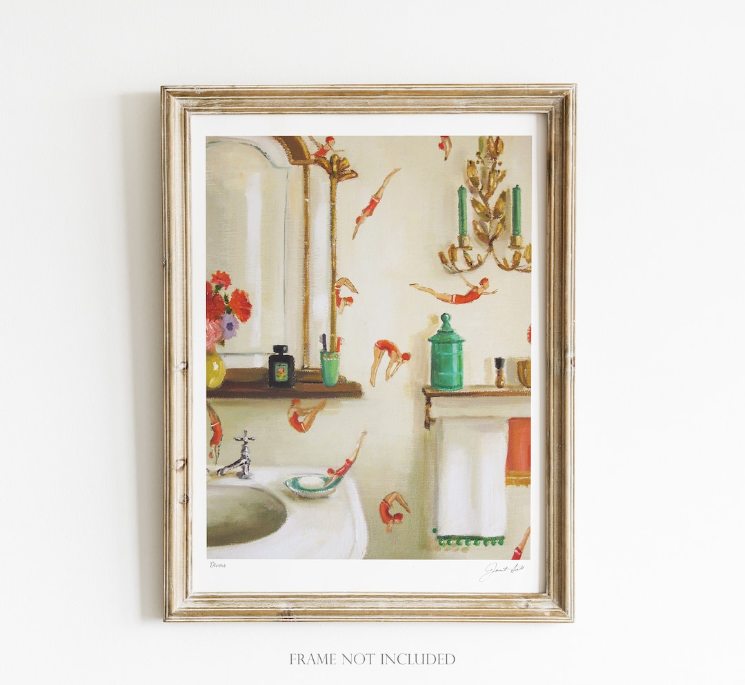 Divers. Art Print. Janet Hill Studio - Etsy