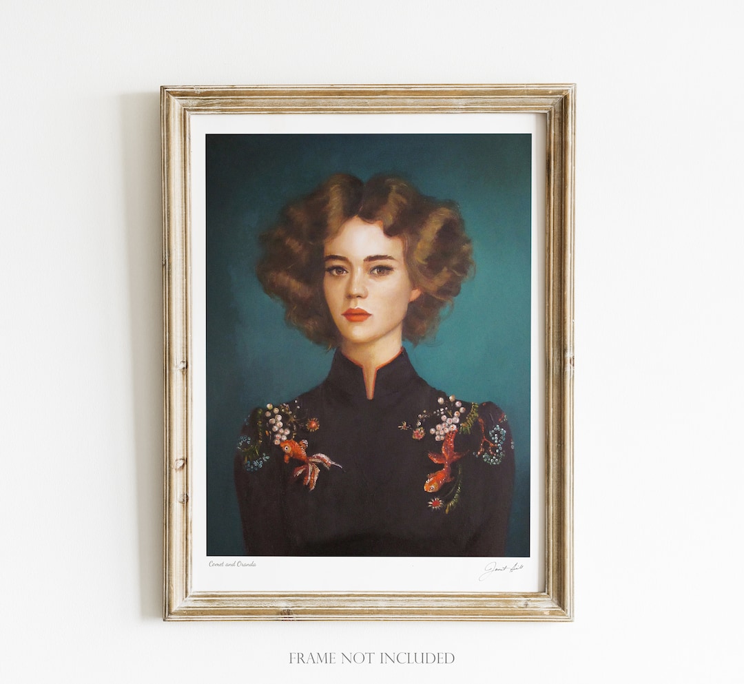 Comet and Oranda. Art Print. Janet Hill Studio - Etsy