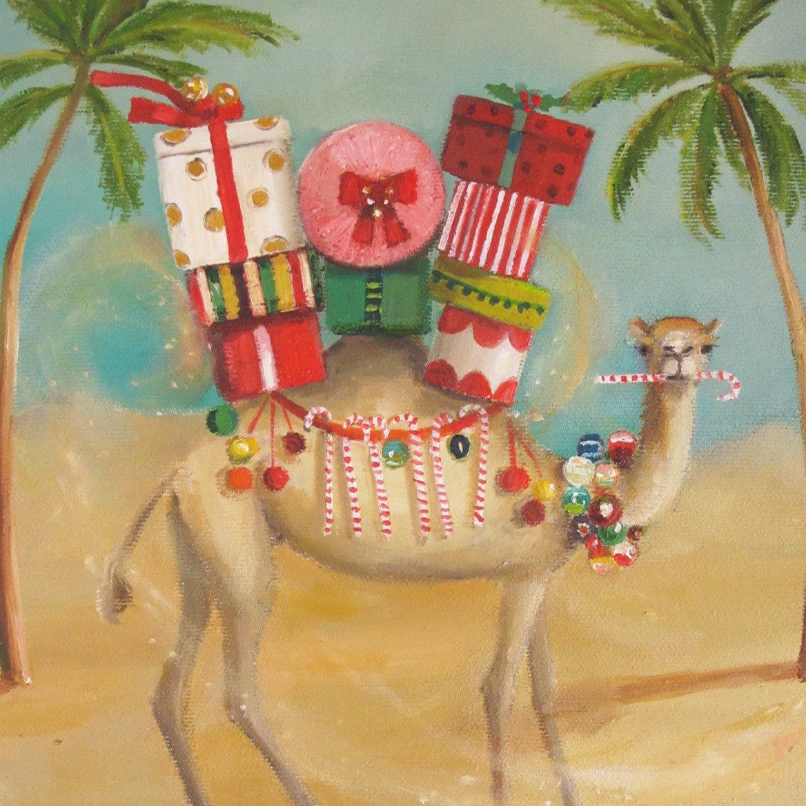 The Christmas Camel Preferred A More Temperate Climate. Art - Etsy Canada