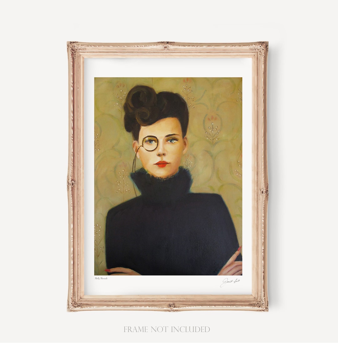 Molly Monocle. Art Print. Janet Hill Studio - Etsy