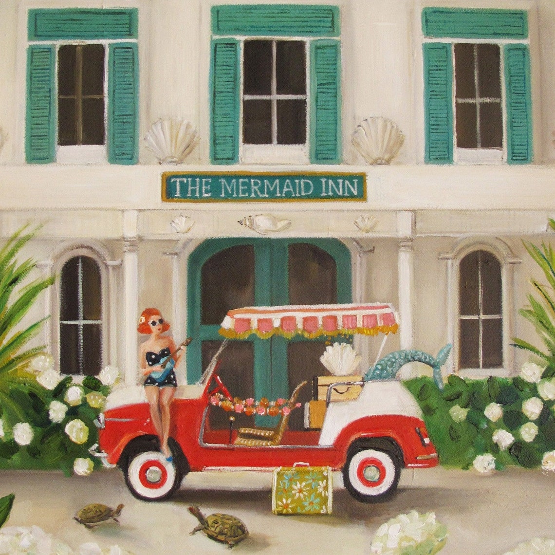 The Mermaid Inn. Art Print. Janet Hill Studio - Etsy