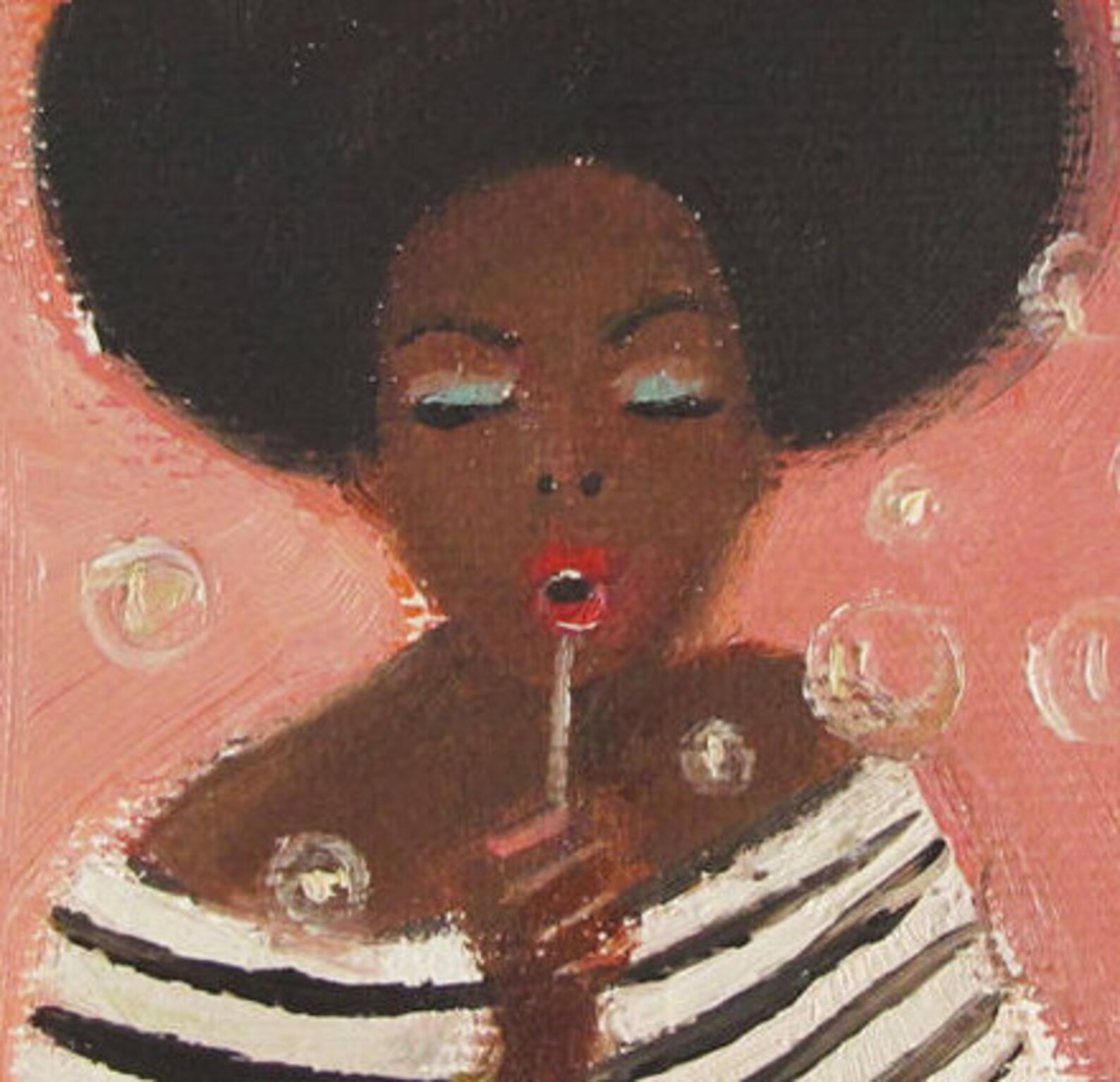 Frenchie. Art Print From Miniature Oil Painting. Janet Hill Studio - Etsy