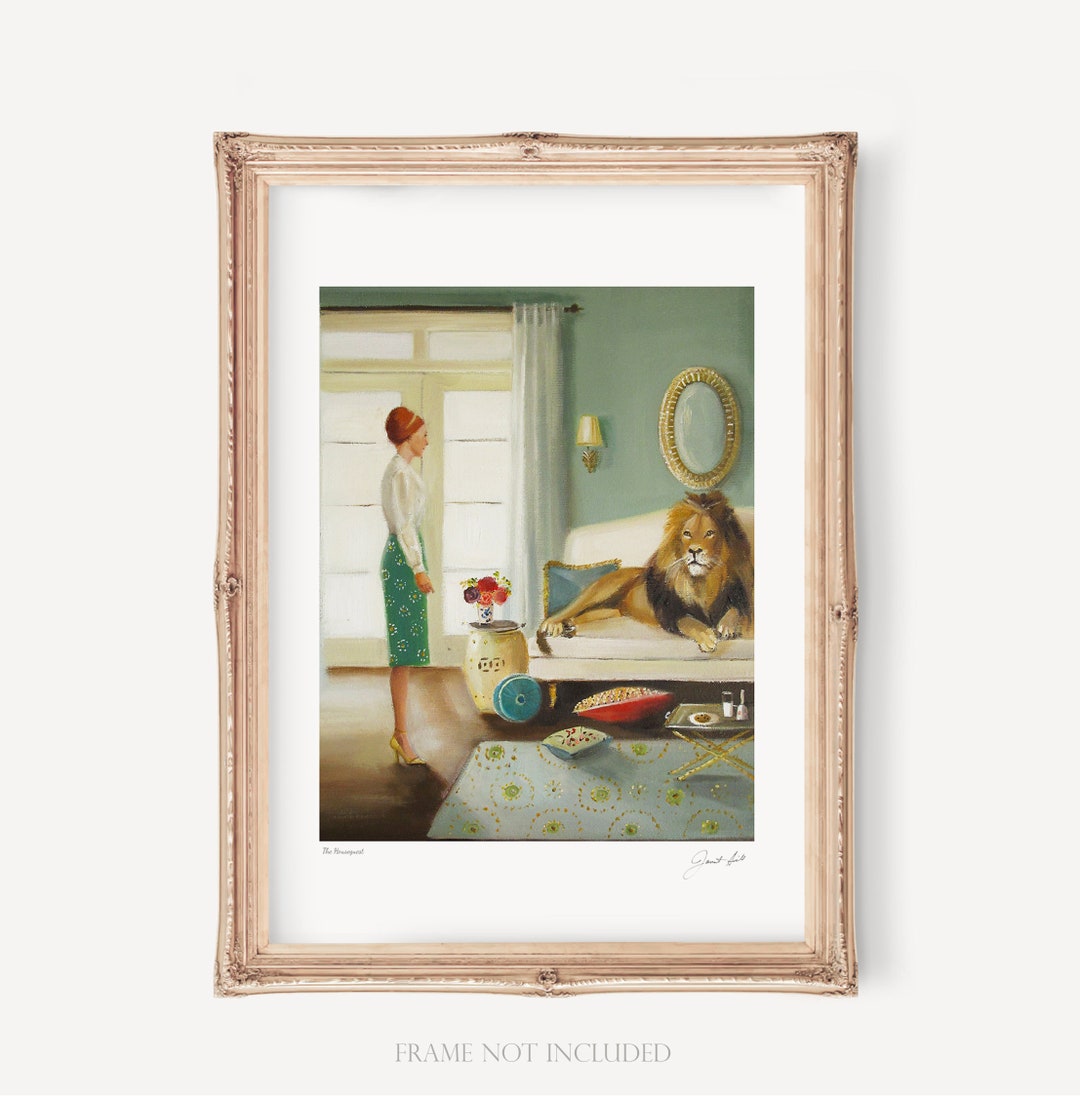 The Houseguest. Art Print. Janet Hill Studio - Etsy