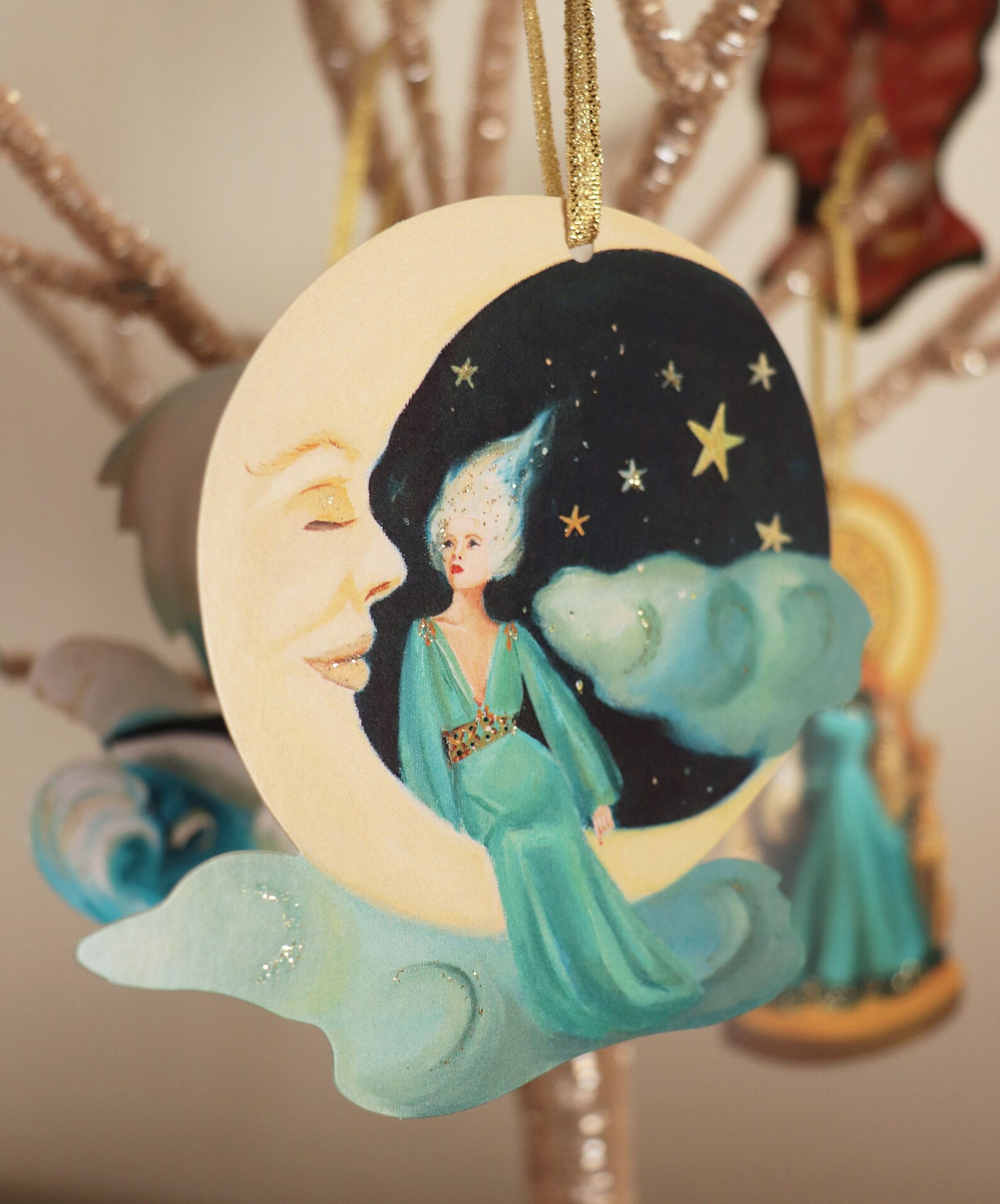 Moon Goddess Decorative Paper Ornament/ Gift Tag/ Diecut Decoration - Etsy