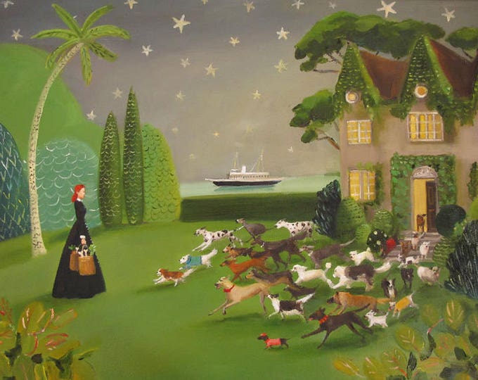 Miss Moon Was A Dog Governess. Lesson Fourteen: Give A Warm | Etsy