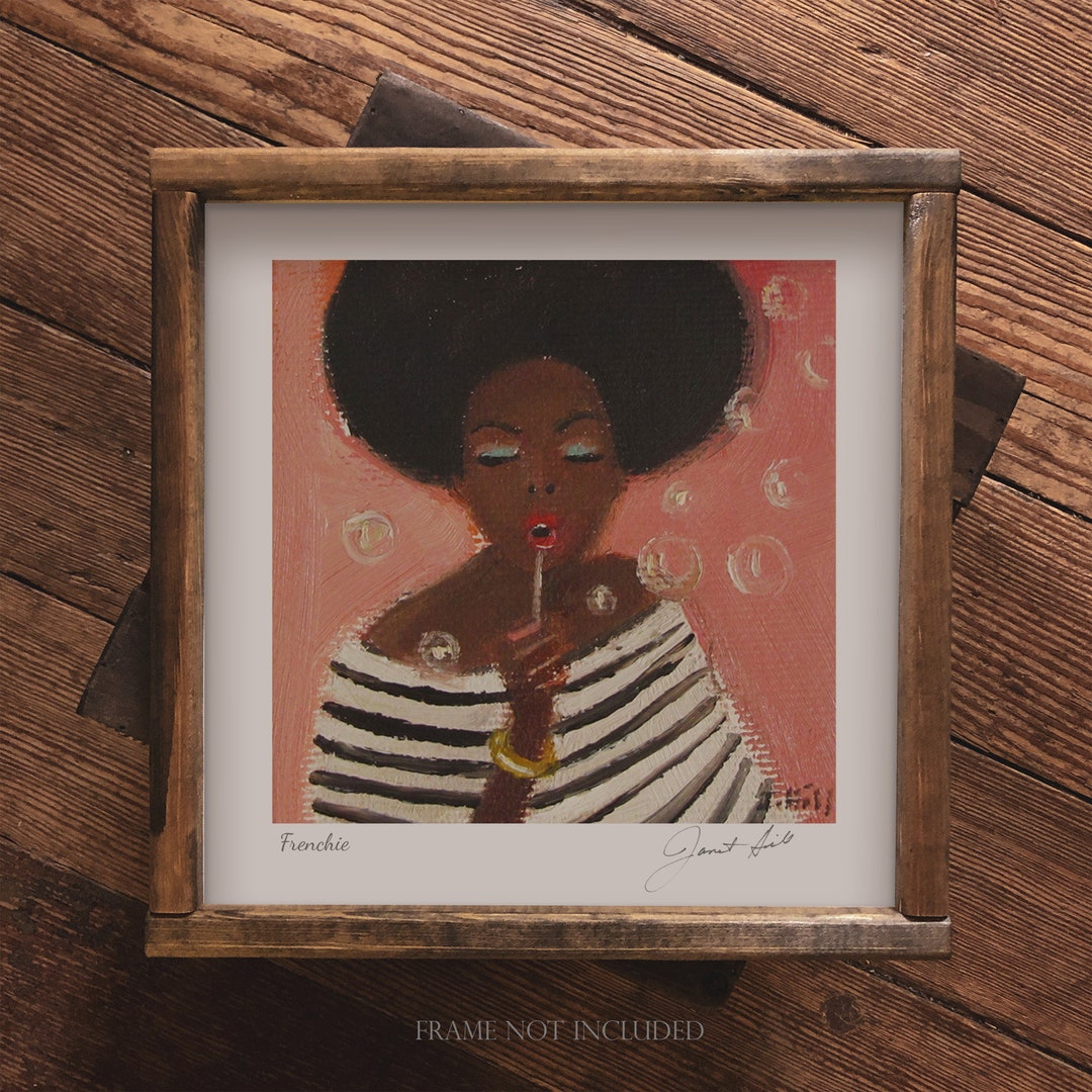 Frenchie. Art Print From Miniature Oil Painting. Janet Hill Studio - Etsy