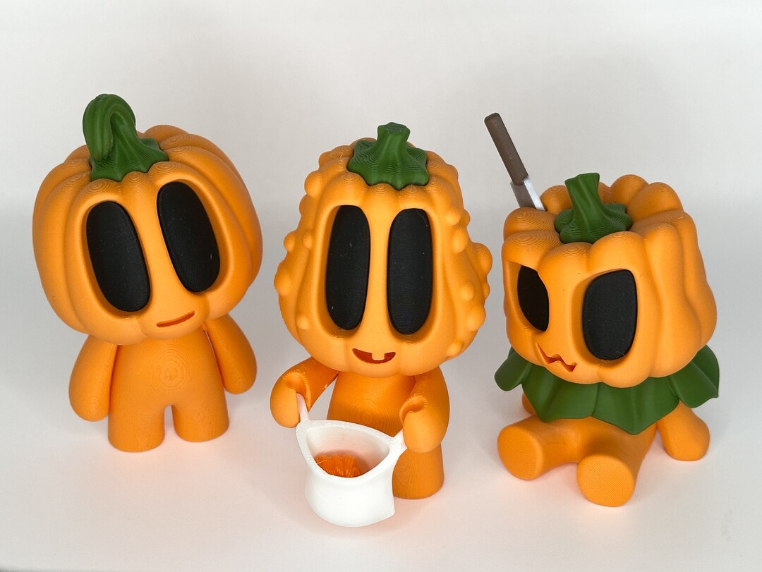 Complete Blob Lab Pumpkin 3-figure Set With – With Ghost Costume and ...