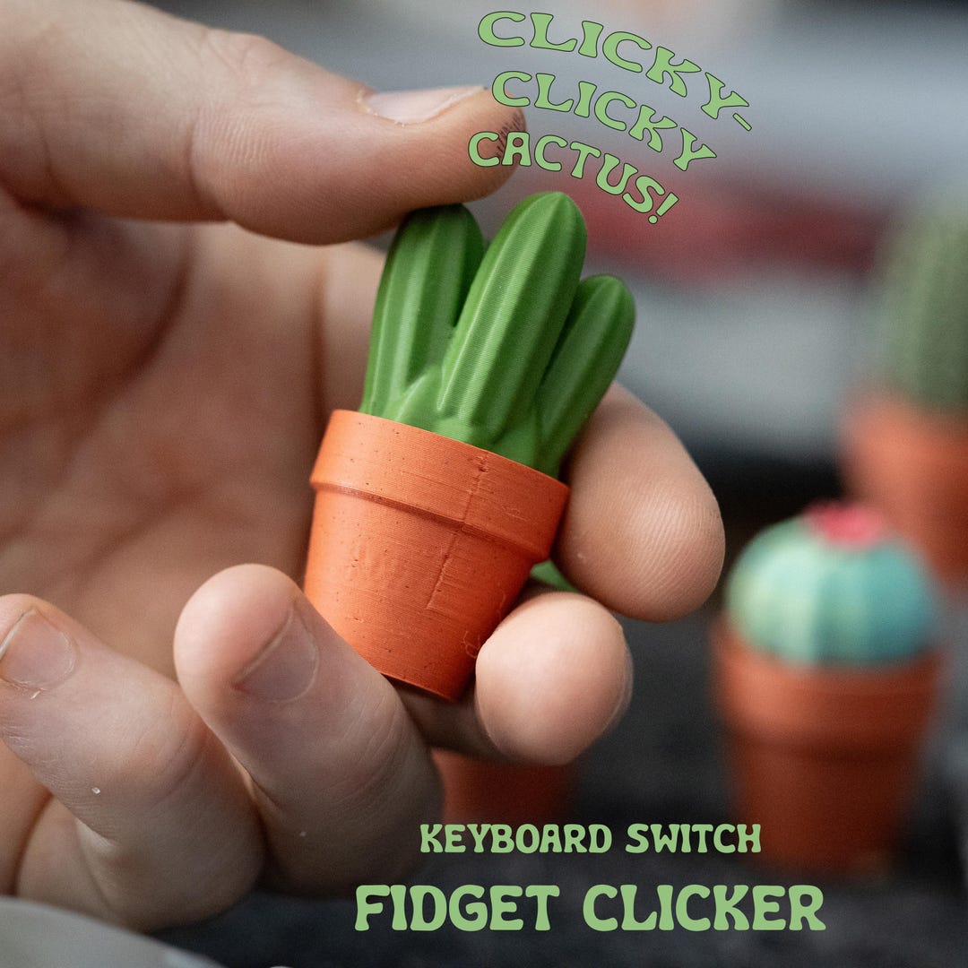 Clicky Cactus Fidget Clicker: "san Pedro" Edition - Forgecore Pocket ...