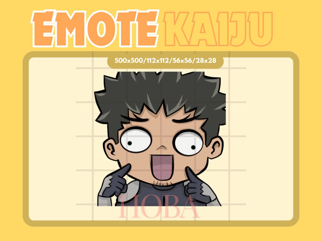 BAKA KAFKA Kaiju No.8 Emote for ( Twitch, Discord , Youtube, Streaming ...