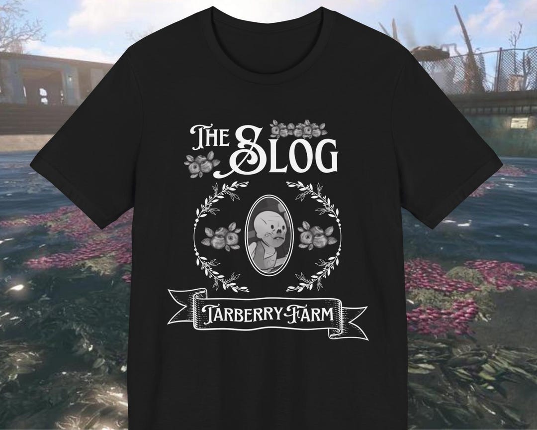The Slog T-shirt Tarberry Farm Fallout 4 Tee Black Dark Color Shirt - Etsy
