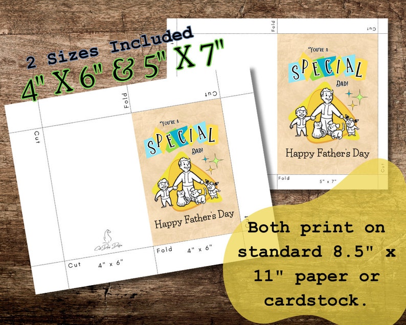 Fallout Fathers Day Card Printable Digital Download Father's Day Card ...