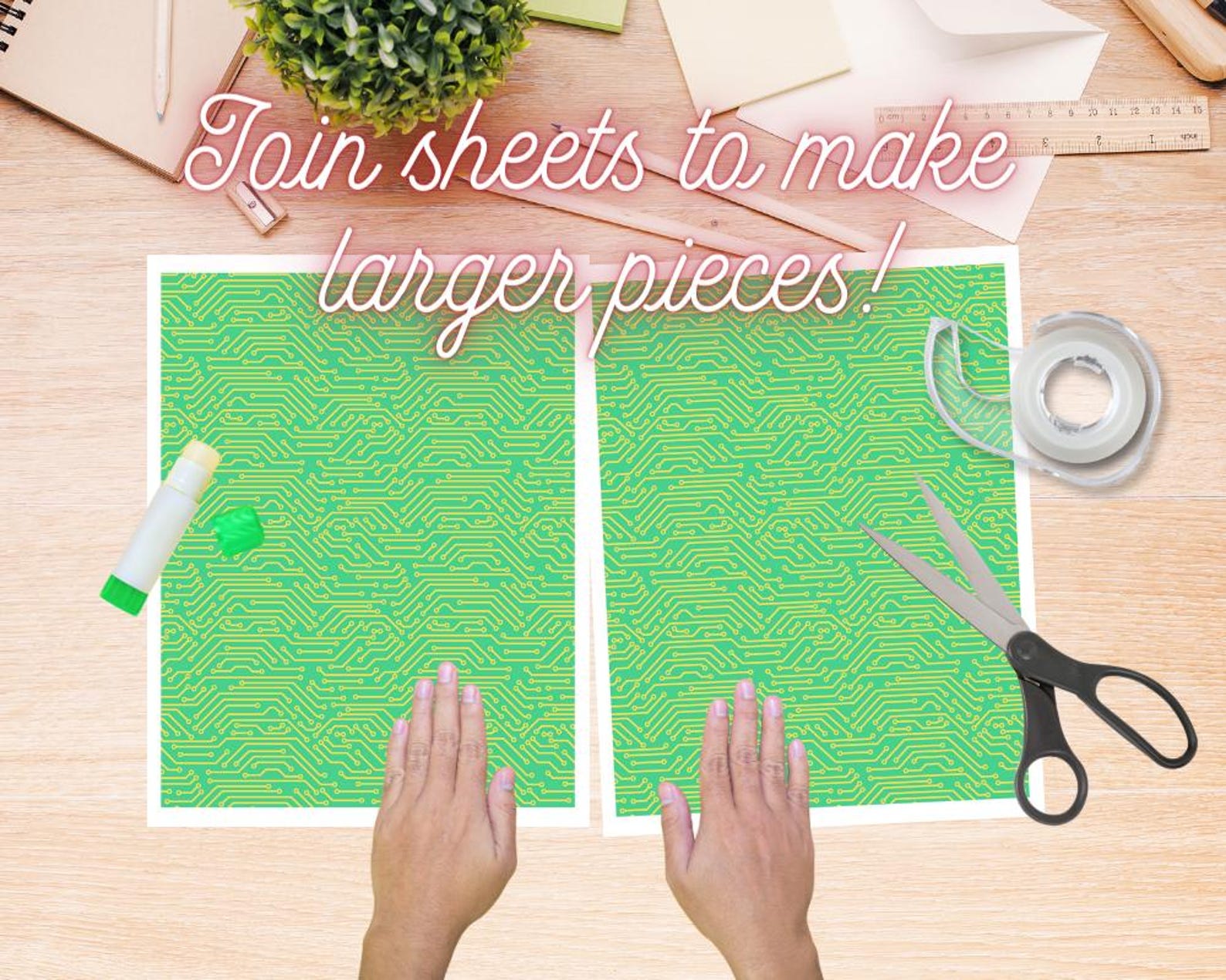 Circuit Board Printable Wrapping Paper Computer Geek Printable PDF ...