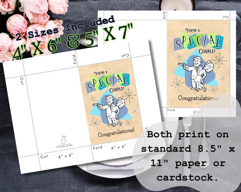 Fallout Wedding Card Printable Digital Download SPECIAL Marriage ...
