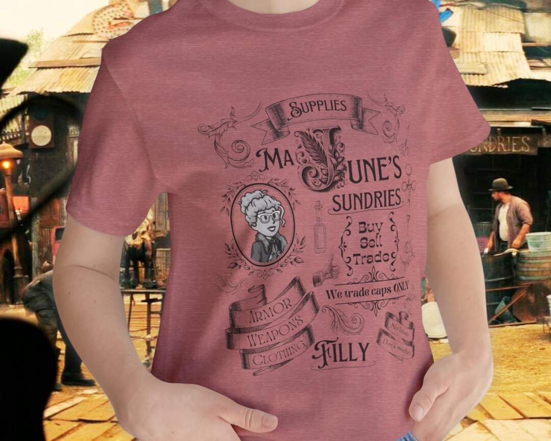 Fallout T-shirt Ma June's Sundries Vintage Advertisement Style Tee ...