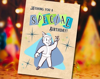 Fallout Birthday Card Printable Digital Download SPECIAL Birthday Card ...
