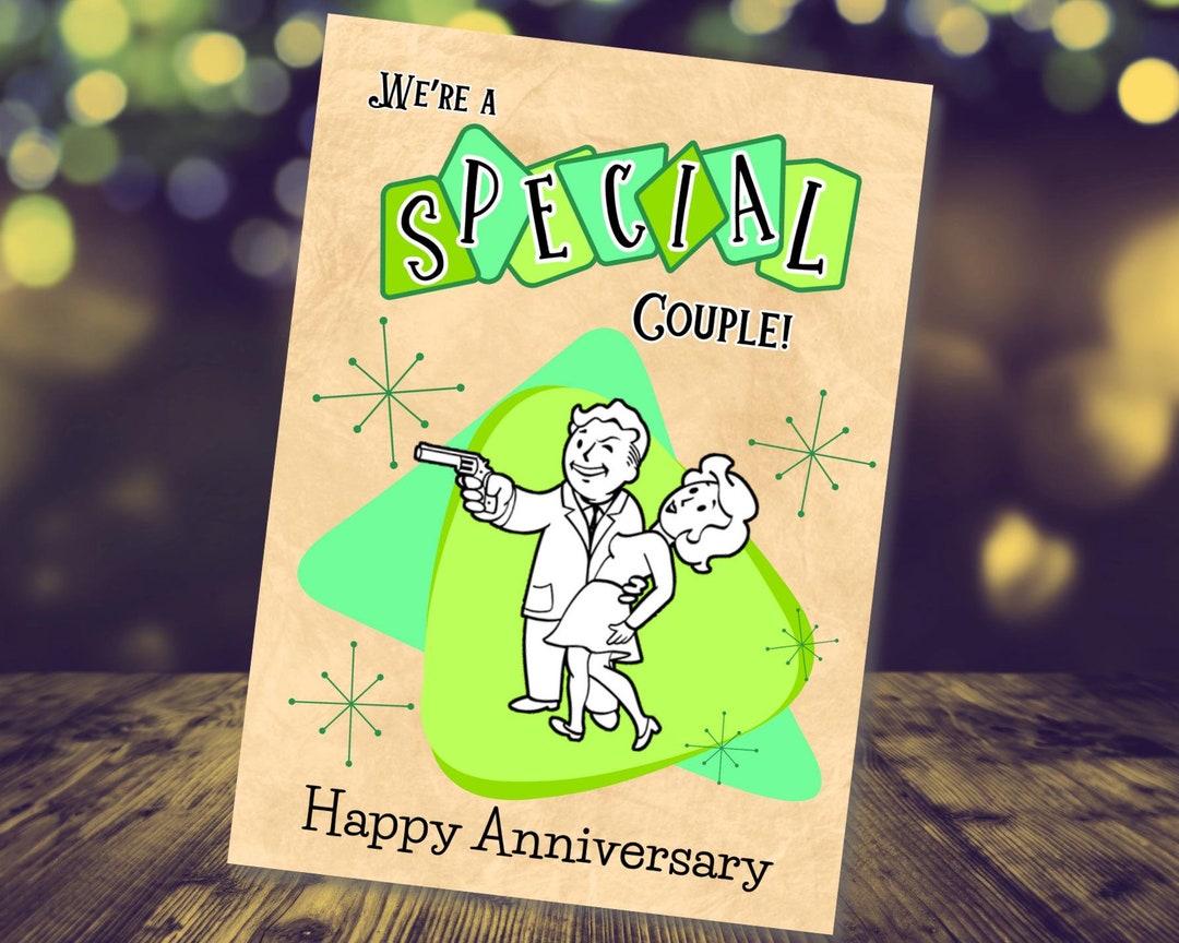 Fallout Anniversary Card Printable Digital Download SPECIAL Anniversary ...