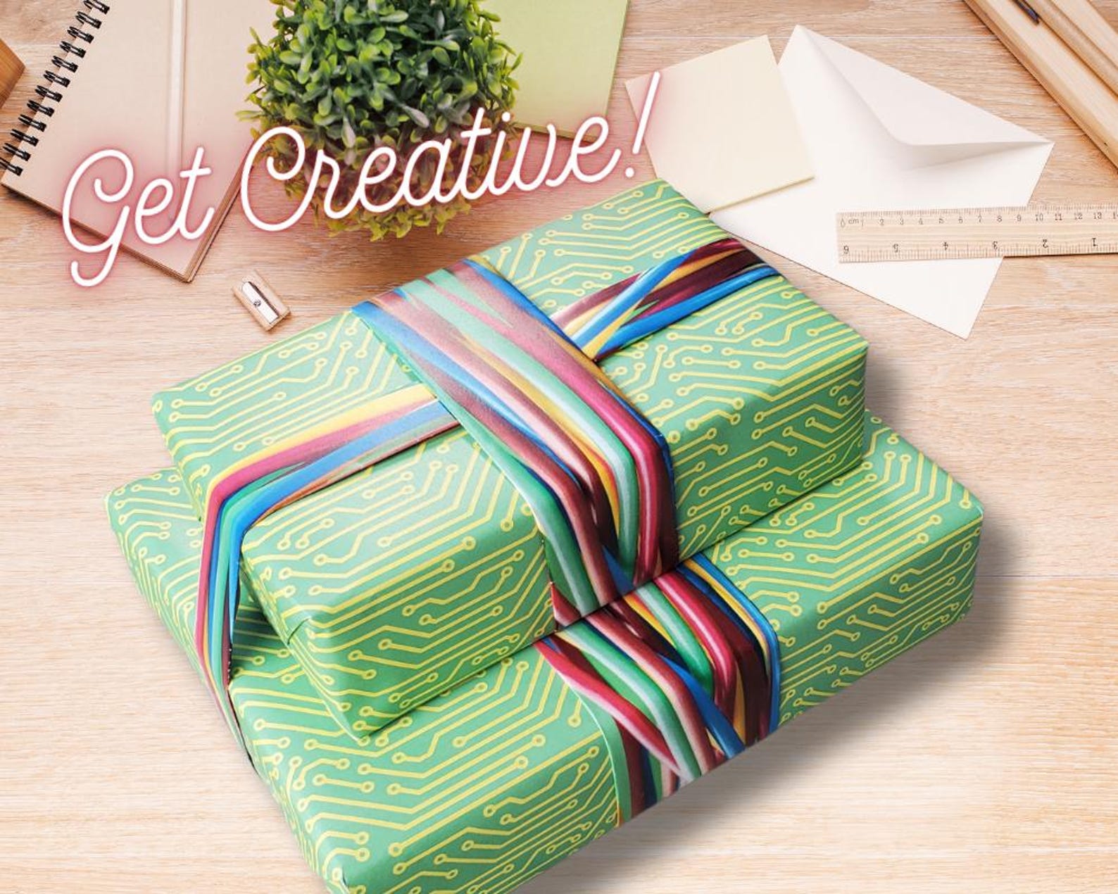 Circuit Board Printable Wrapping Paper Computer Geek Printable PDF ...