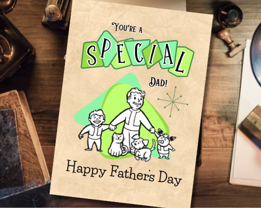 Fallout Fathers Day Card Printable Digital Download Father's Day Card ...