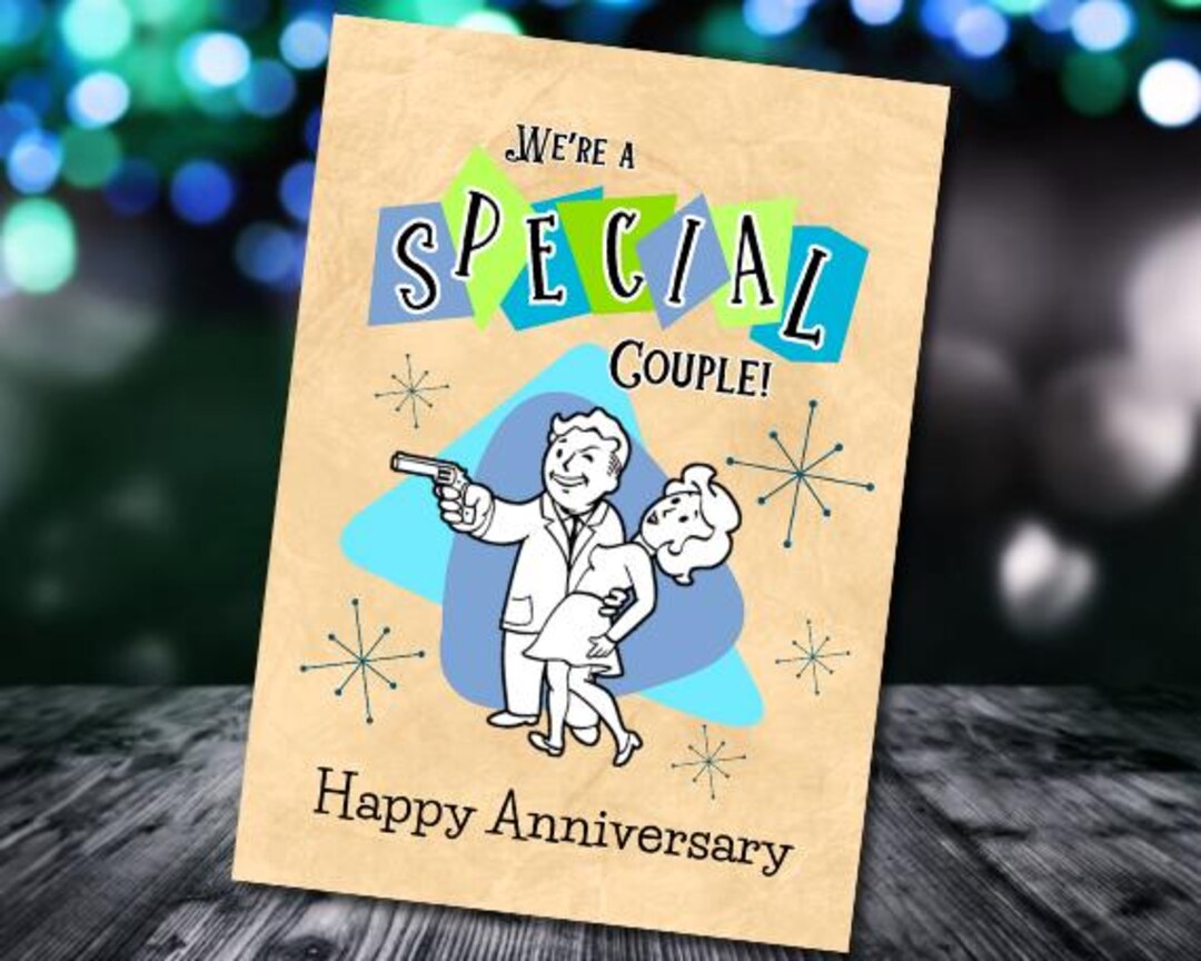 Fallout Anniversary Card Printable Digital Download SPECIAL Anniversary ...