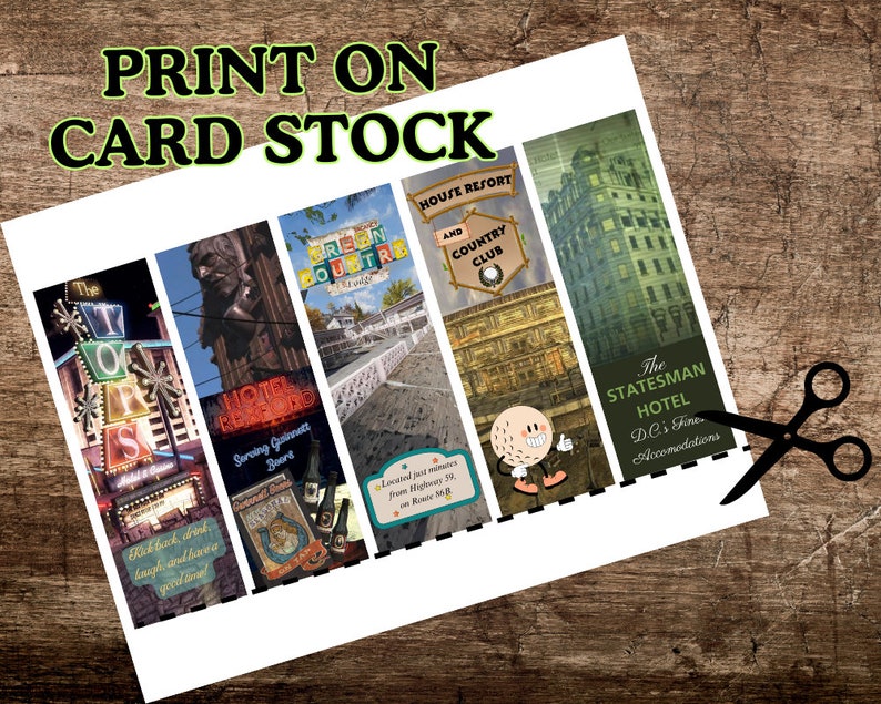 Fallout Bookmark Printable Digital Download PDF 5 2x6 Bookmarks From TV ...