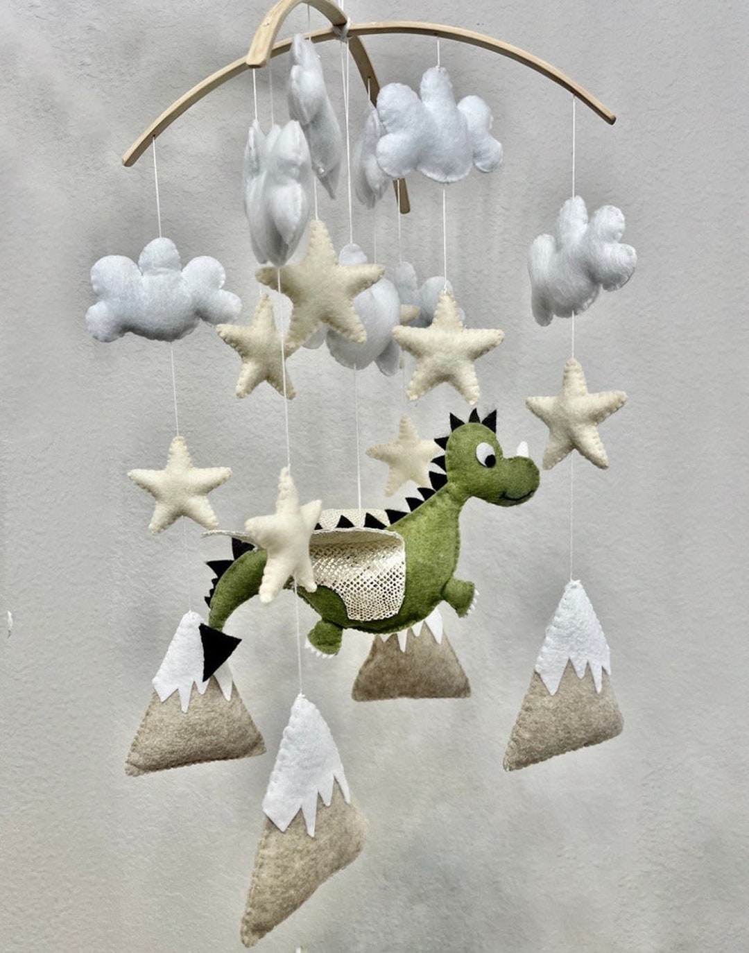 Dragons Crib Mobile, Dragon Nursery, Crib Bedding Decorations, Handmade ...