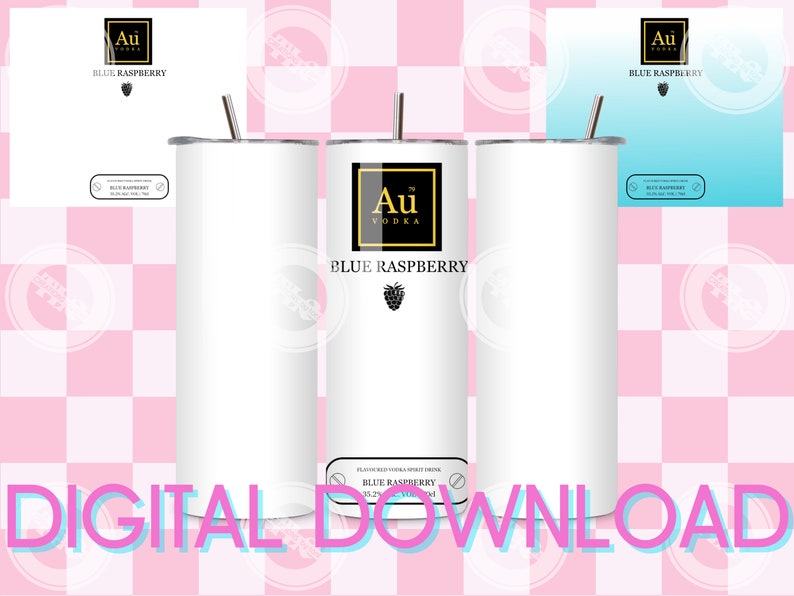 DIGITAL 20oz AU Vodka Blue Raspberry PNG - Etsy