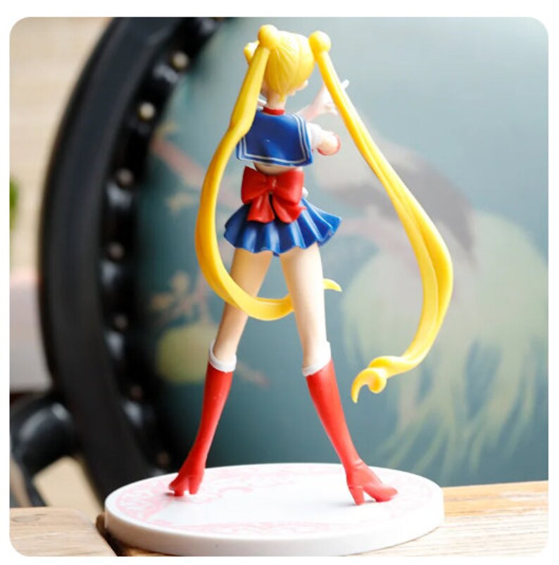 17cm Cartoon Cute Girl Sailor Moon Anime Figure PVC Action Anime Figure ...
