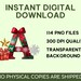 Christmas ABC Doodle | Christmas Alpha Doodle | Xmas Clipart | Holiday ...