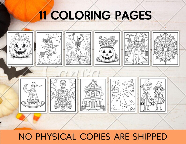Halloween Coloring Pages | Printable Halloween Coloring Pages | Spooky ...