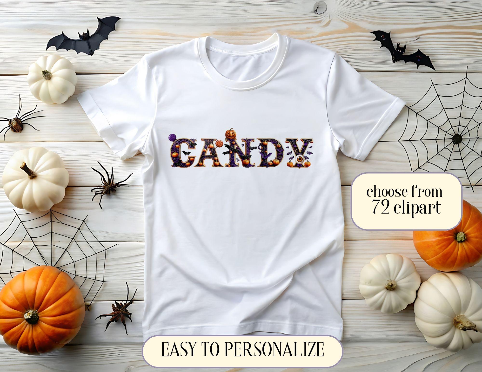 Halloween Alpha Doodle | Halloween Bundle W/ Letters, Numbers, Clip Art ...