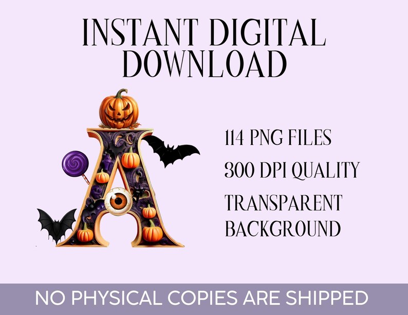 Halloween Alpha Doodle | Halloween Bundle W/ Letters, Numbers, Clip Art ...