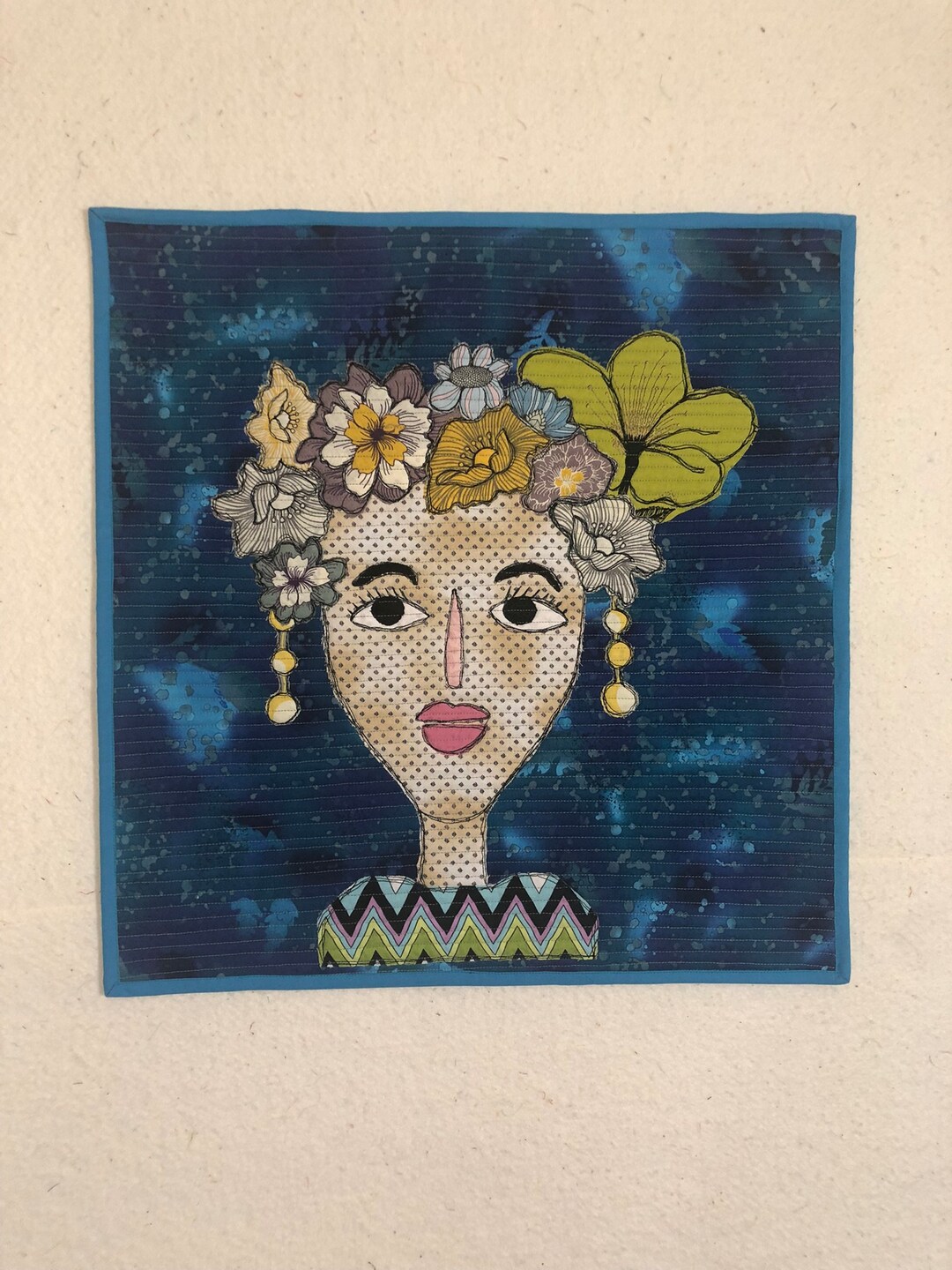Quilted Face Wall Hanging - Etsy