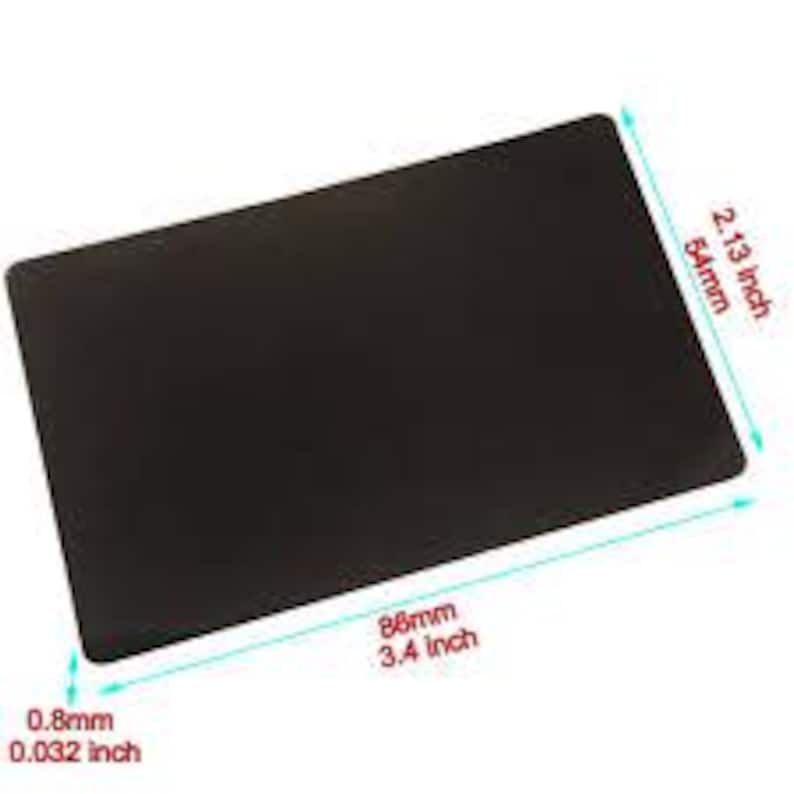 Anodized Aluminum Cards 0.8mm - Etsy