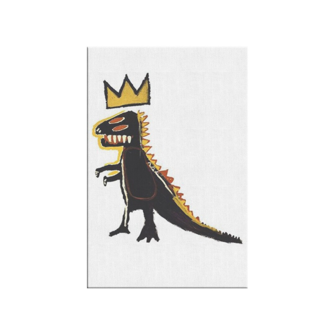 Basquiat Art dinosaur Painting by Jean Michel Basquiat Wall Art Canvas ...