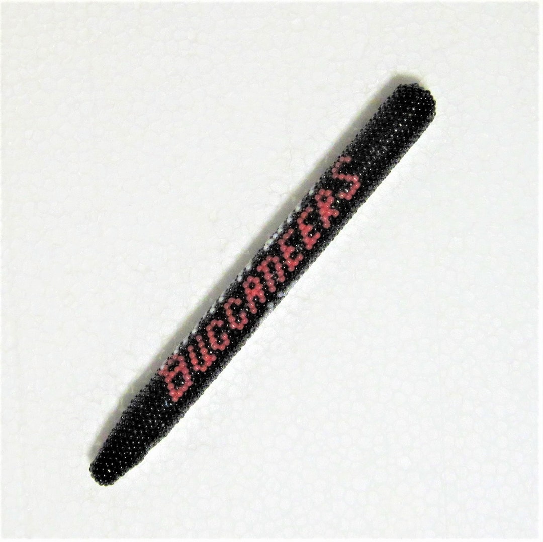 Tampa Bay Buccaneers Fully Beaded Pen Peyote Stitch NFL Football Glass ...